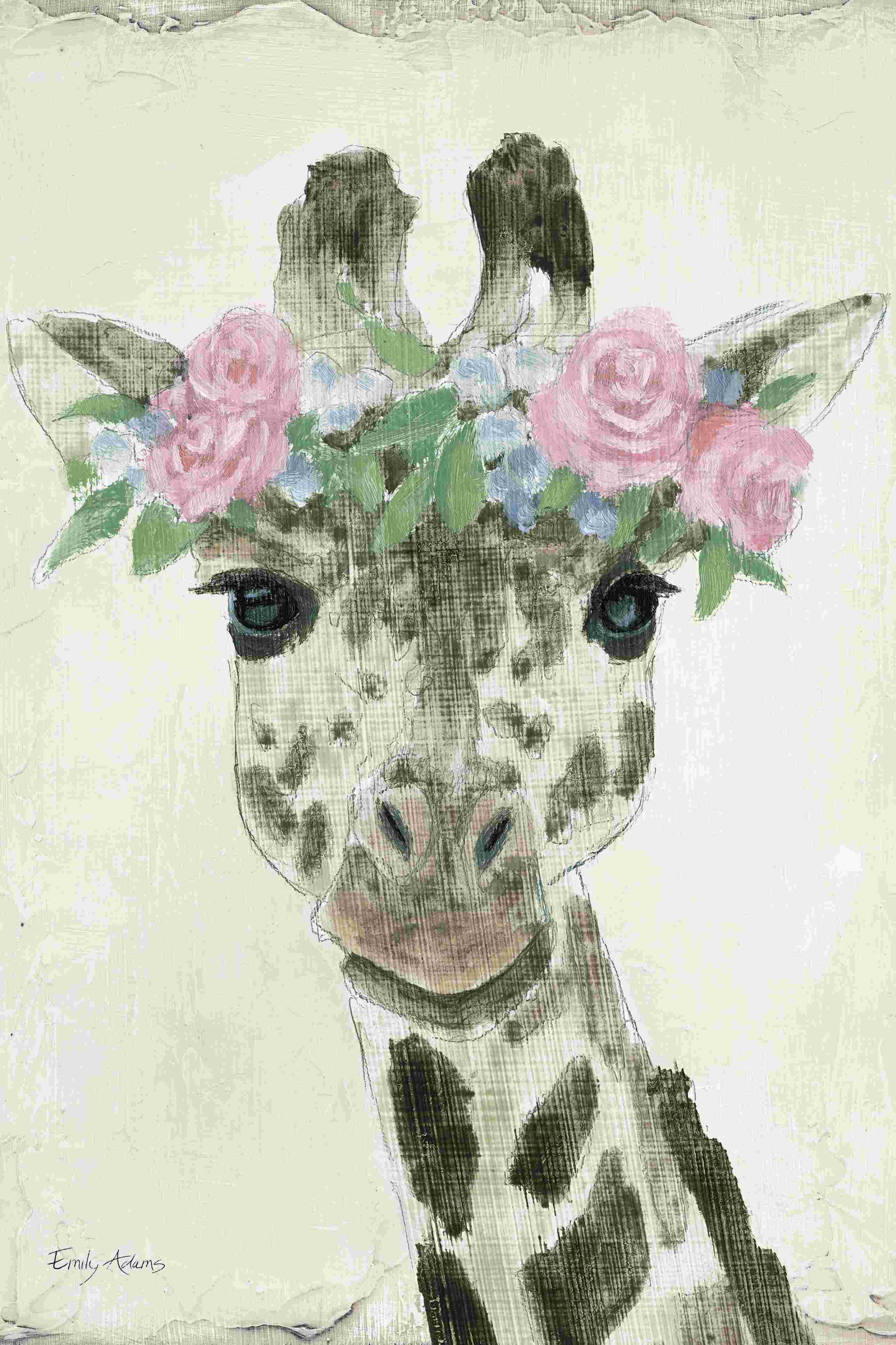 Trinx Flower Friends II Neutral by Emily Adams Painting | Wayfair