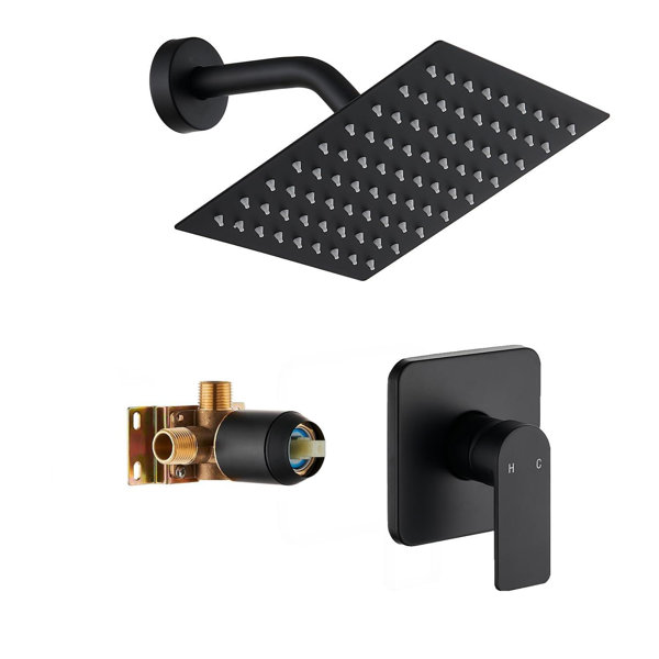 DILAND Shower Faucet Single Function Trim Kit With Rough-In Valve Set ...