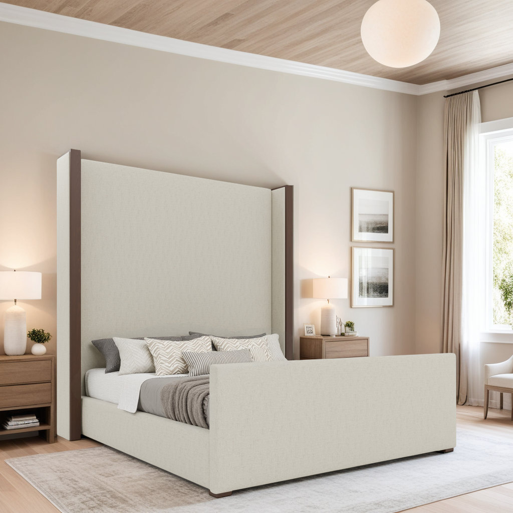 Hokku Designs Irenne Luxe Footboard High Bed | Wayfair