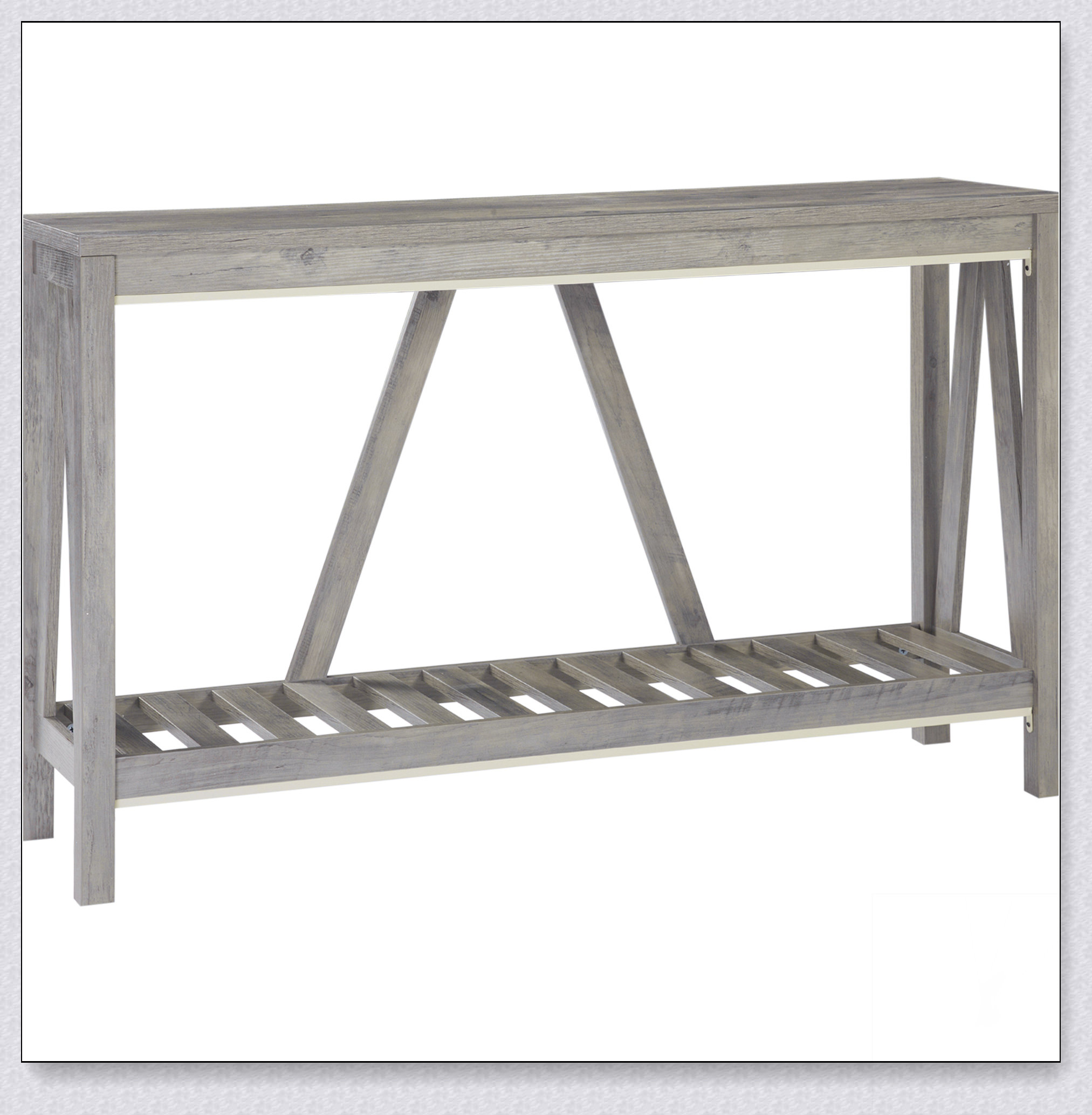 Gracie Oaks Console Table, Farmhouse Entryway Table with Storage ...