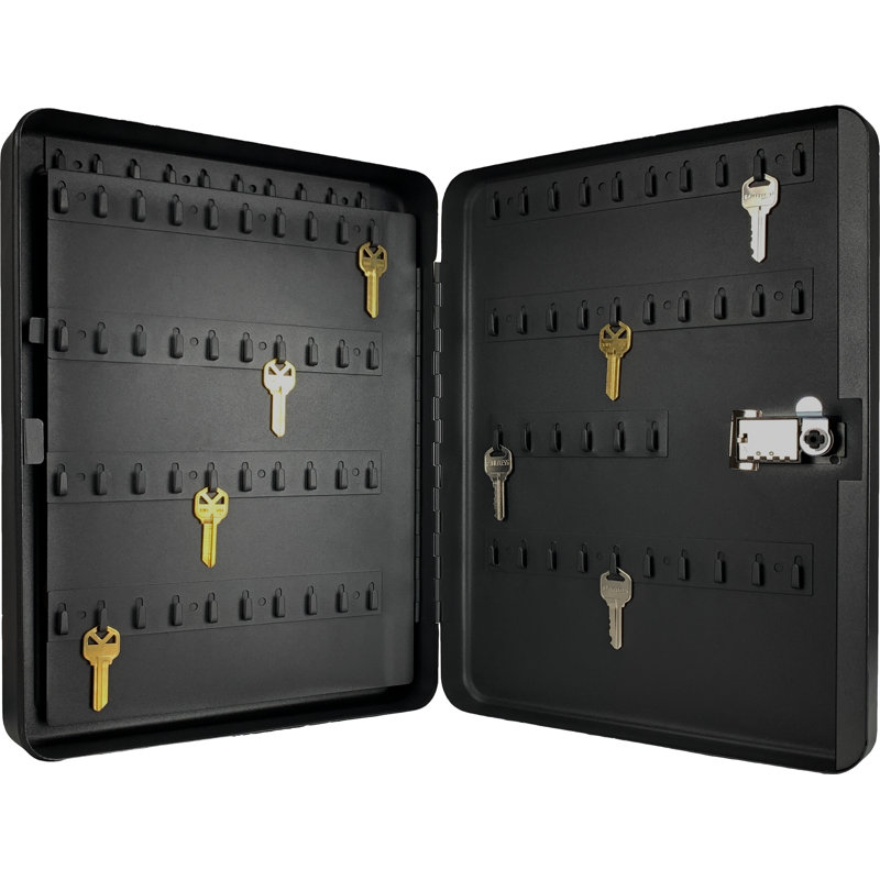 Barska 156 KEYS LOCK BOX WITH COMBINATION LOCK, BLACK | Wayfair
