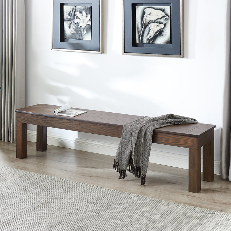 Imperial International Solid Wood Bench with Storage | Wayfair