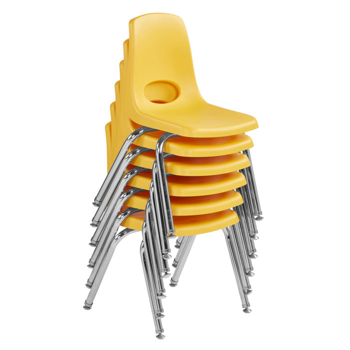 Factory Direct Partners Stacking Classroom Chair ( Set of 6 ) & Reviews ...
