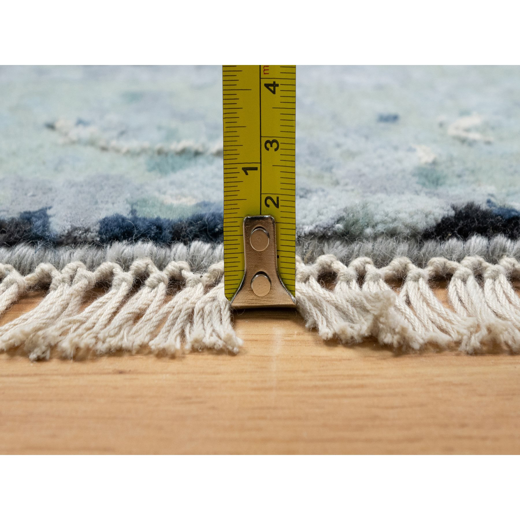 Wildon Home® 12'x12' Gray Tebraz Design Wool and Silk Hand Knotted ...