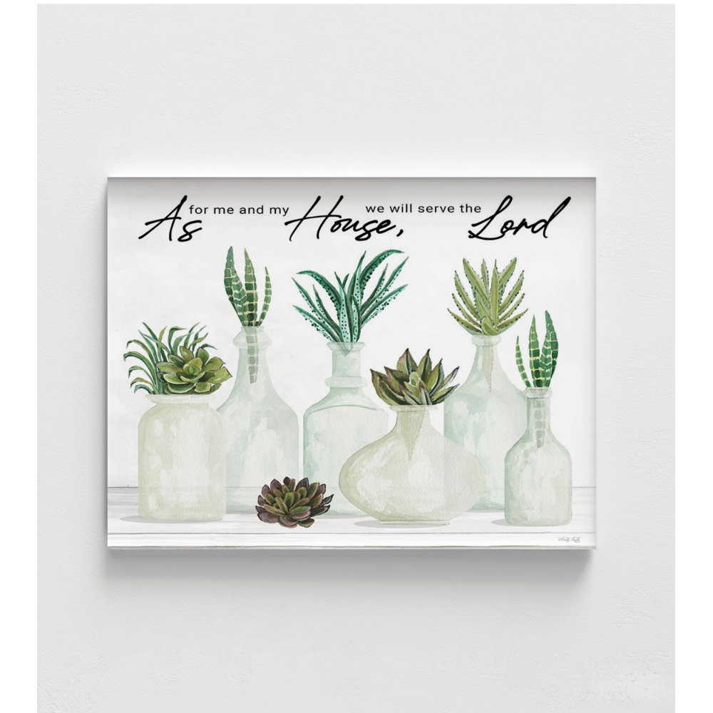 WeFrameArt As For Me And My House By Cindy Jacobs, Extra Large Framed ...