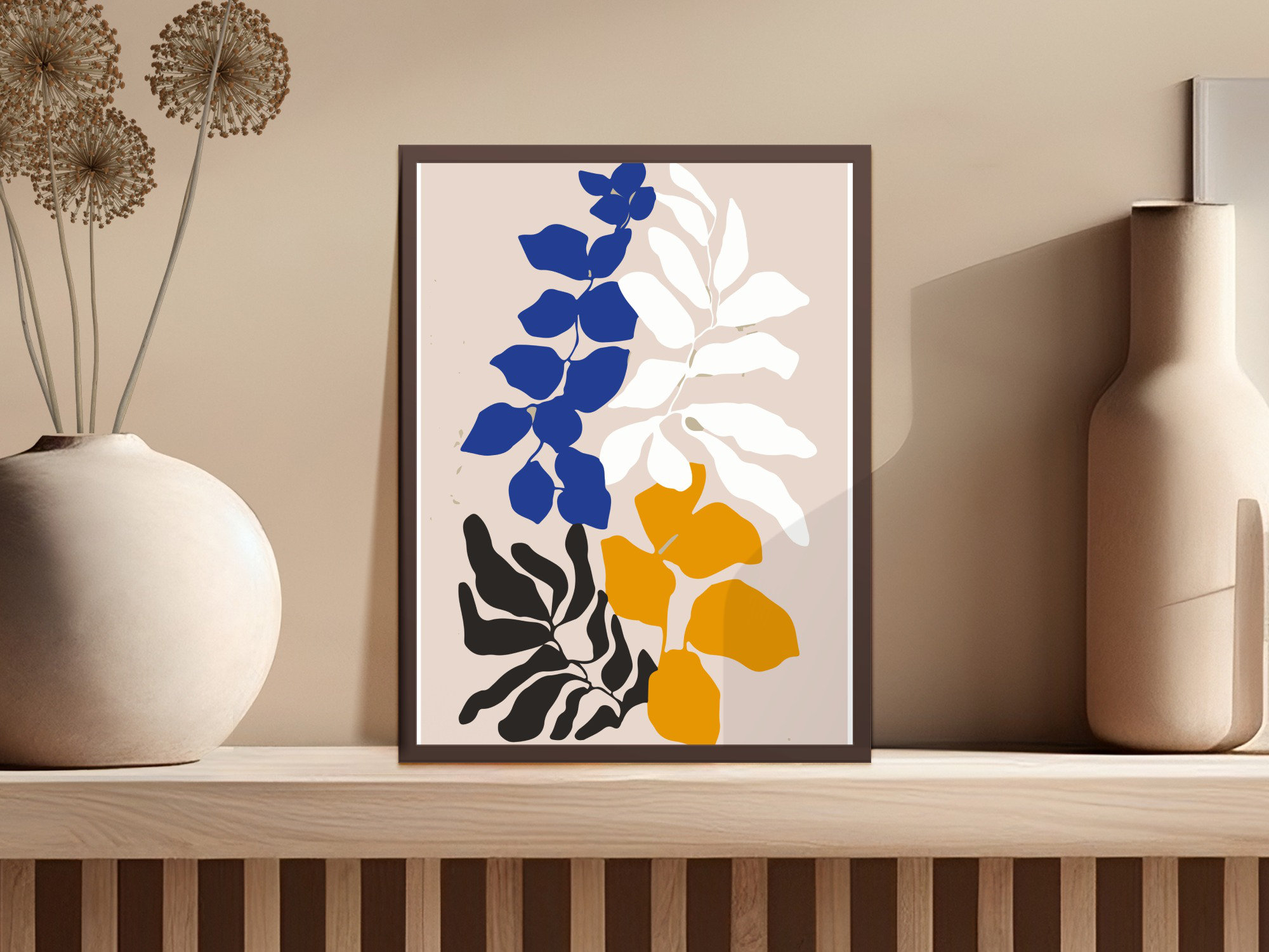 Lark Manor Abstract Botanical Collis With Modern Colors Floral Collis ...
