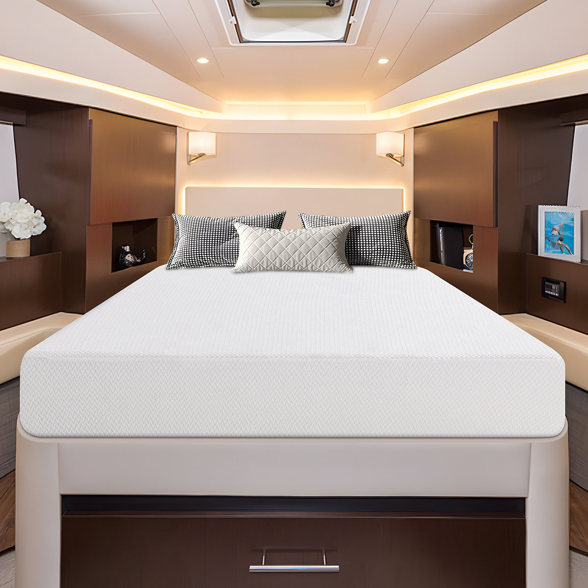 Alwyn Home 8 Inch Rv Memory Foam Mattress Medium Firm Feel, Breathable ...