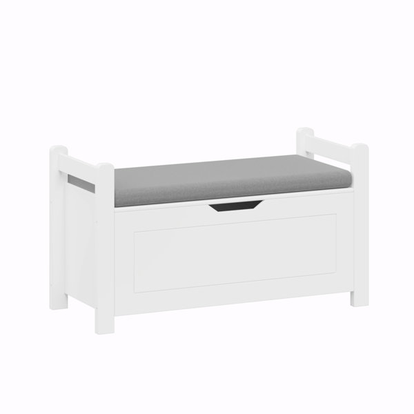 Harriet Bee Jayace Toy Box Chest, Toy Storage bench with Cushion Seat ...