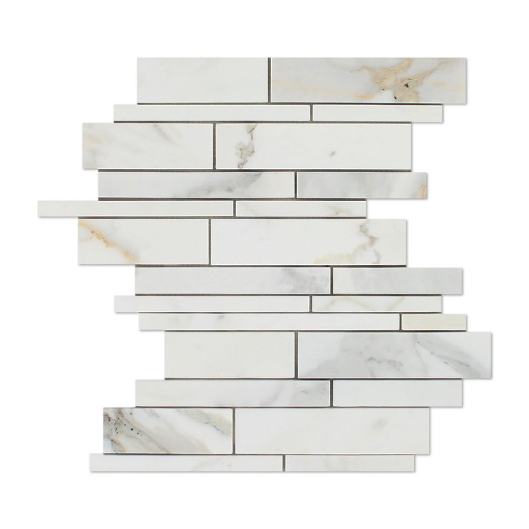 Stone & Tile Shoppe, Inc. Marble Linear Mosaic Wall & Floor Tile | Wayfair