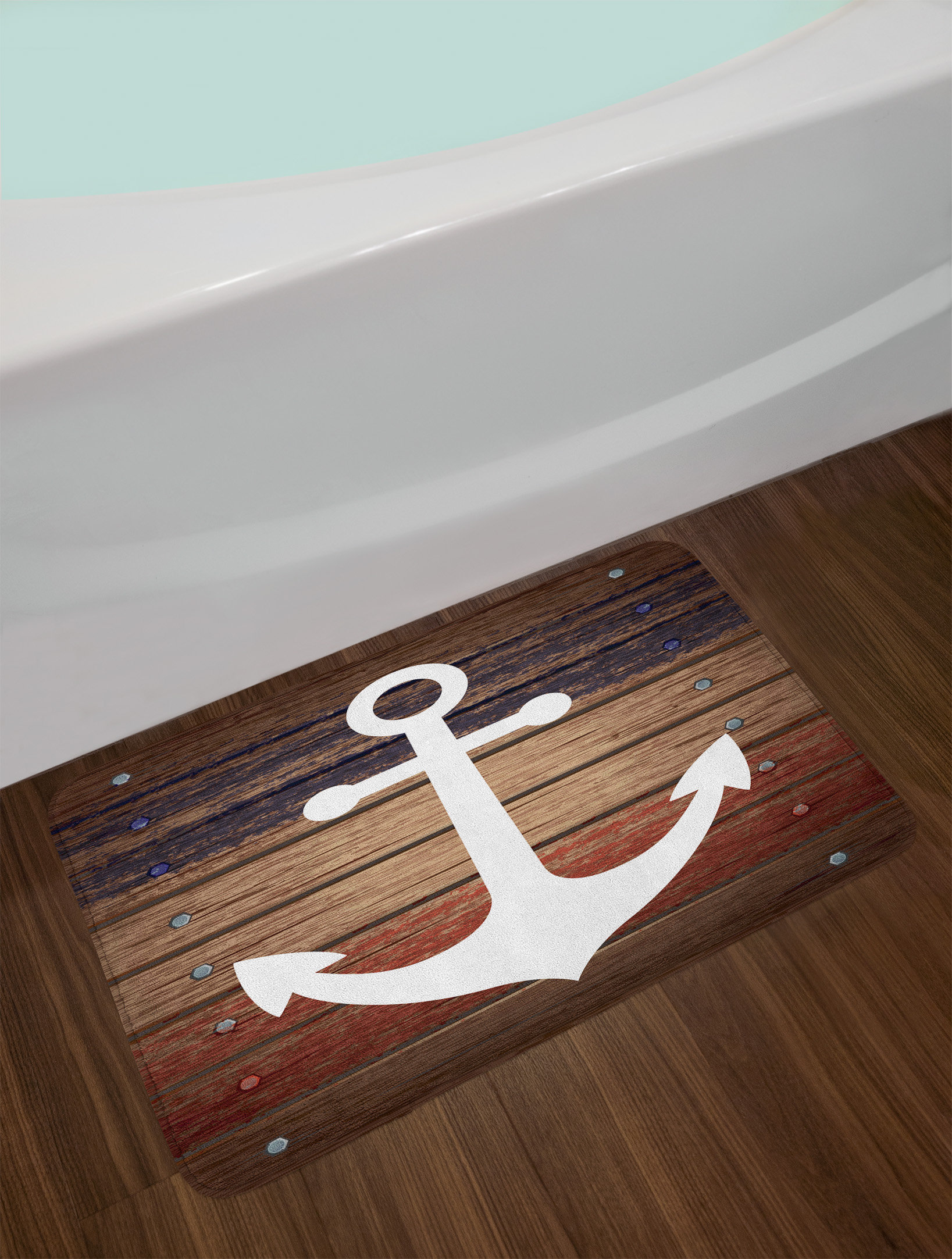 East Urban Home Aumerle Bath Mat with Non-Slip Backing | Wayfair