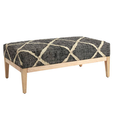 Annie Selke Home Judson Jute Blend Upholstered Bench | Wayfair