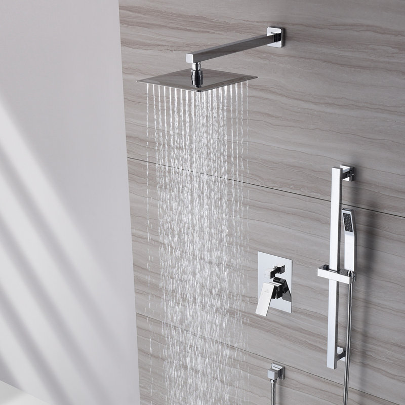 CASAINC SlideLux Complete Rainfall Shower System with Rough in-Valve ...