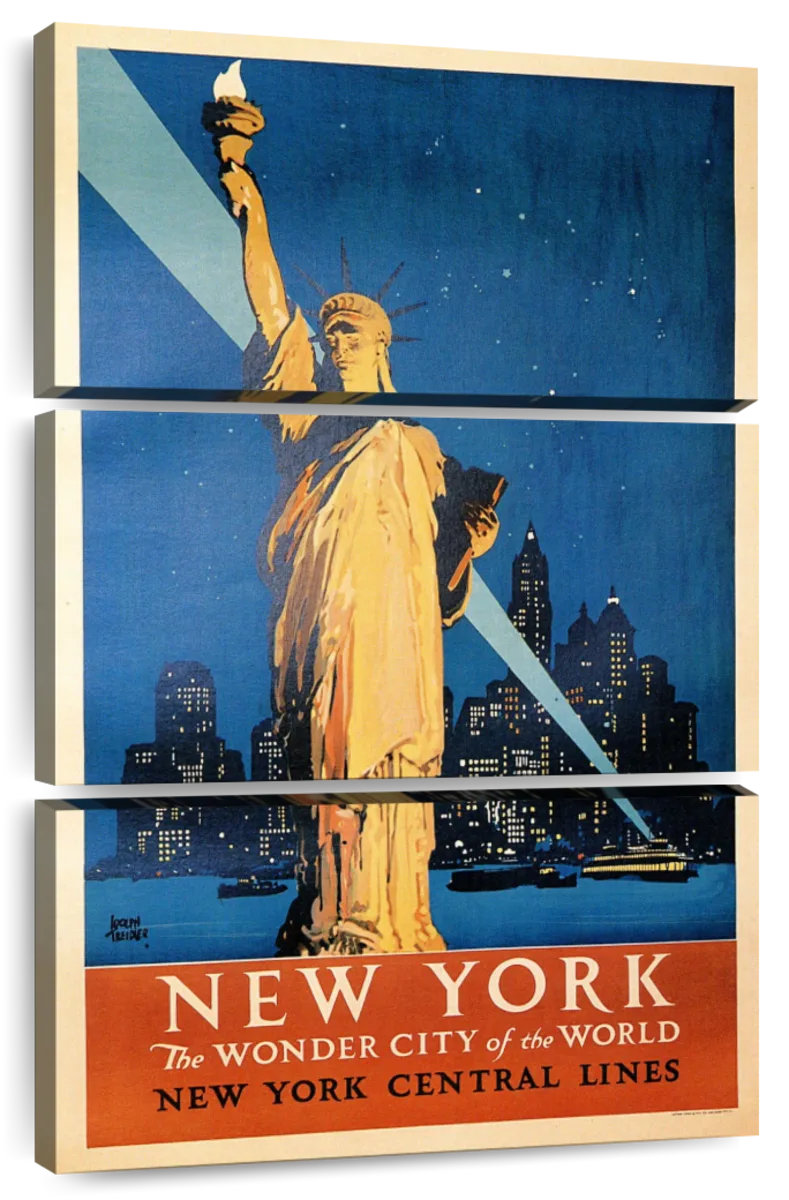Ebern Designs Nicci New York Central Lines Poster 1920 | Wayfair