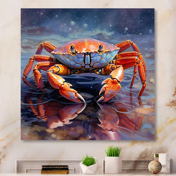 August Grove® Crab Beachcombers IV On Metal Print - Wayfair Canada