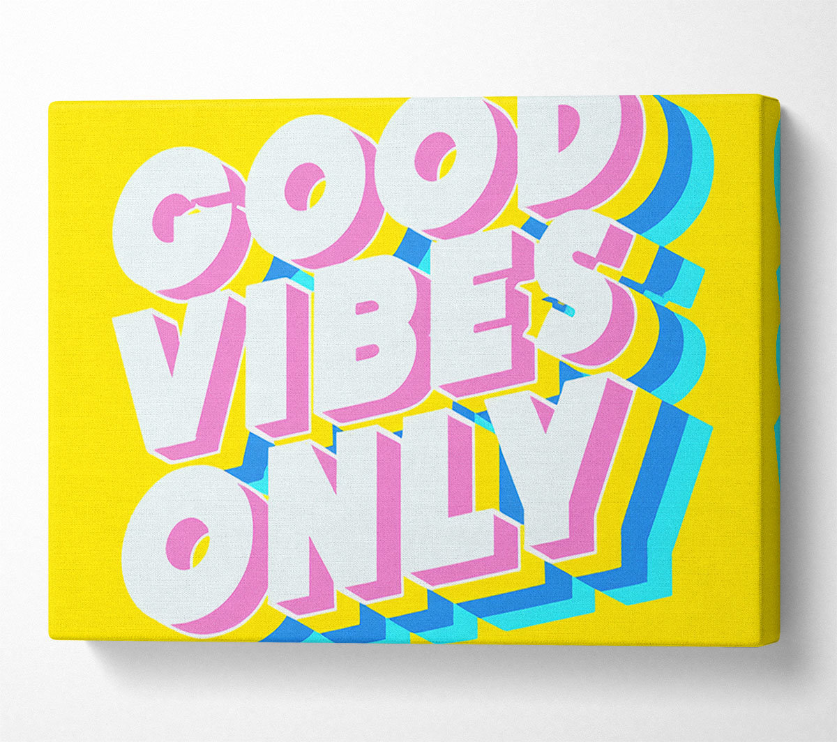 Latitude Run Good Vibes Only Bold Canvas Watercolour | Wayfair.co.uk