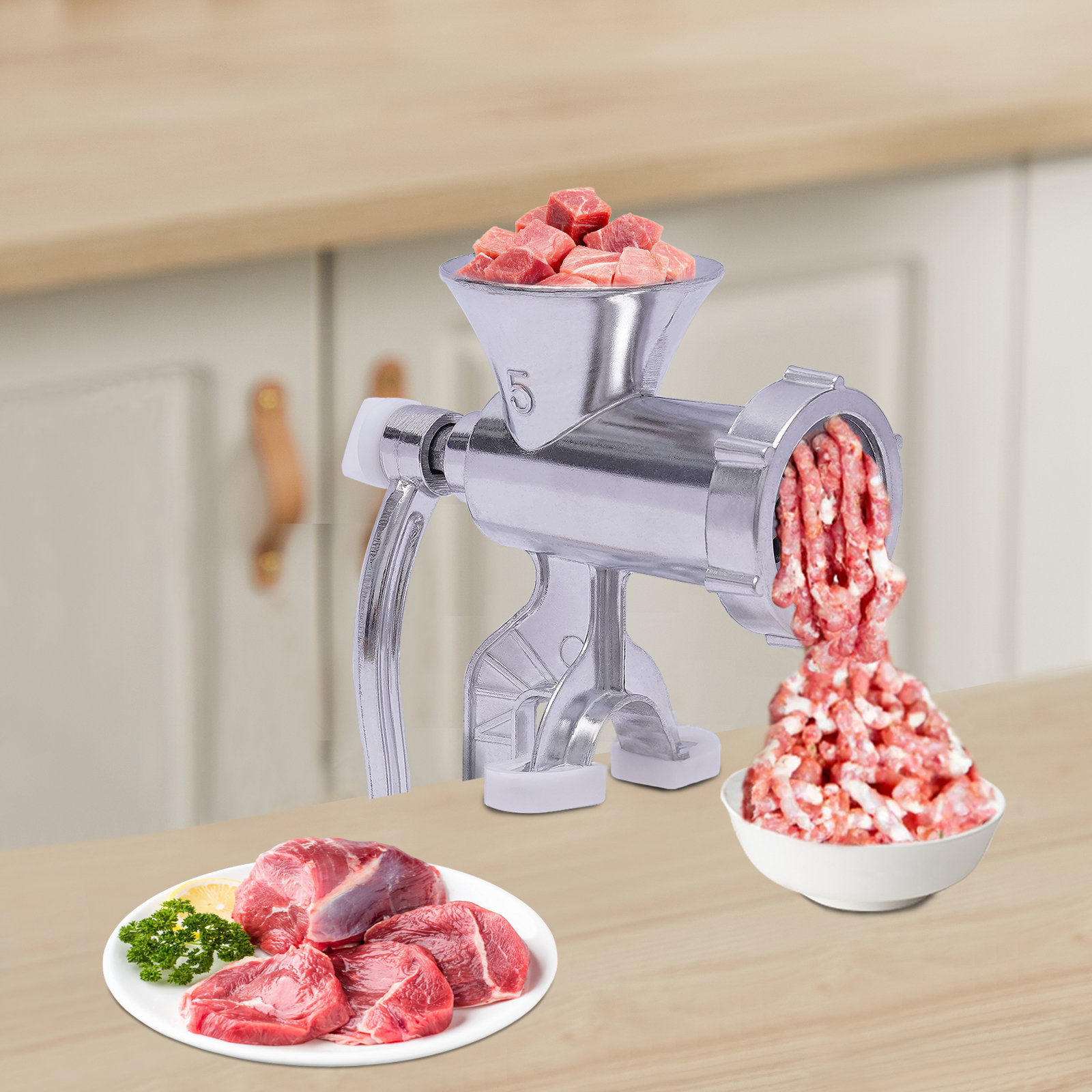 SUNYOU Manual Multifunction Meat Grinder Sausa Filler Maker Machine ...