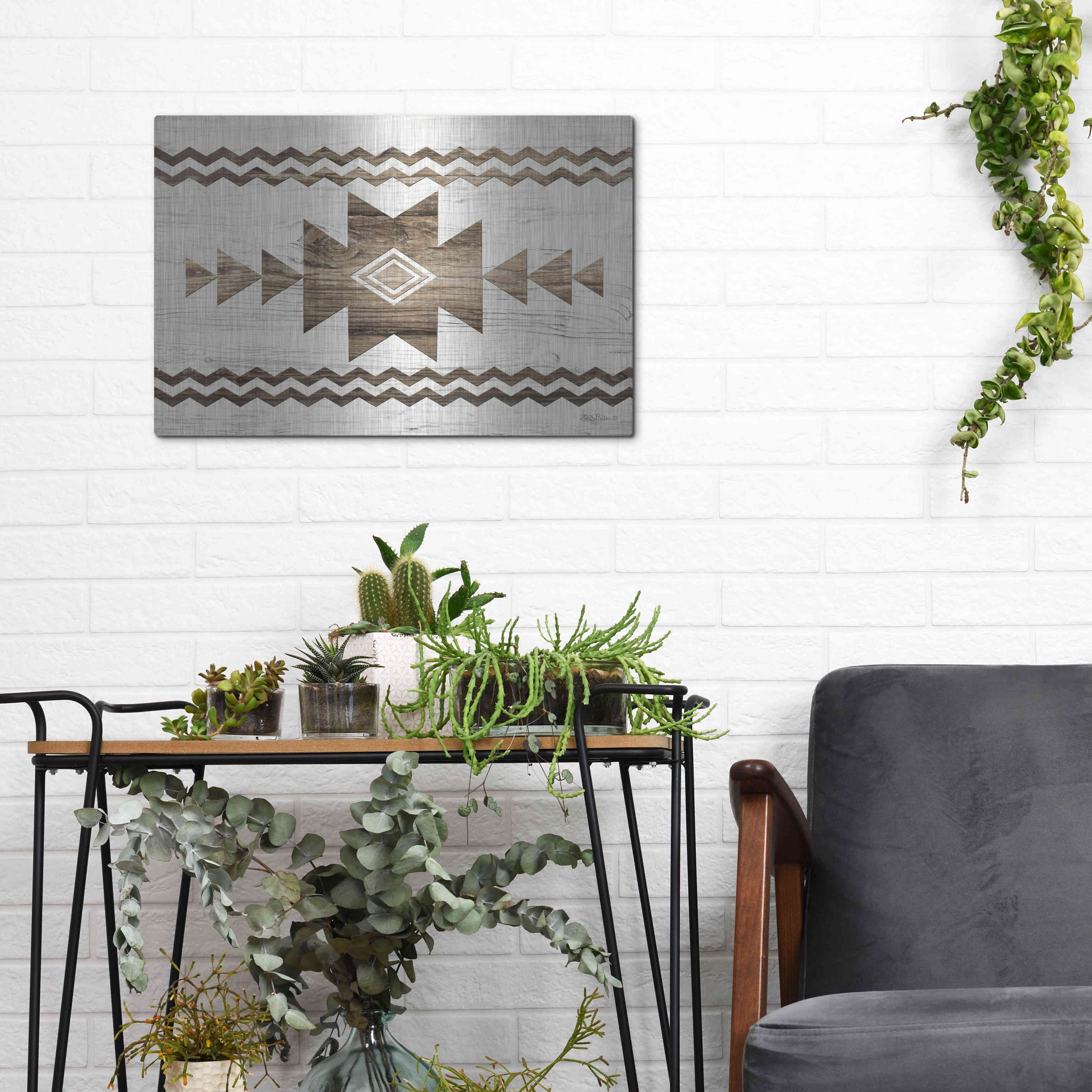 Foundry Select 'Southwest Wood I' by Lori Deiter, Metal Wall Art | Wayfair