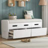 Latitude Run® Multifunctional Storage Bench with Concealed Drawers and ...