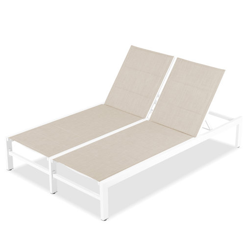 Double Patio Chaise Lounge Chairs | Wayfair