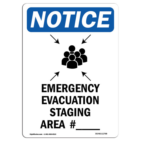 SignMission Emergency Evacuation Sign | Wayfair