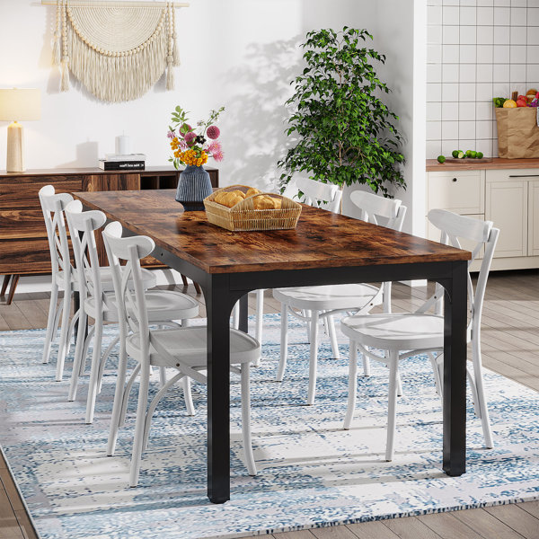 Ebern Designs Frodeen Rectangular Large Long Dining Table | Wayfair