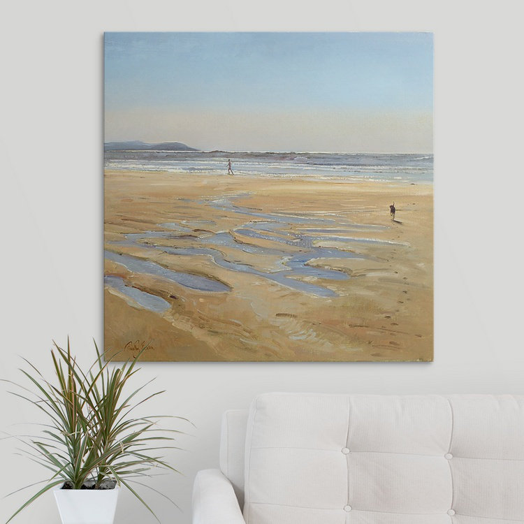 Highland Dunes Martineau Beach Strollers' by Timothy Easton Painting ...
