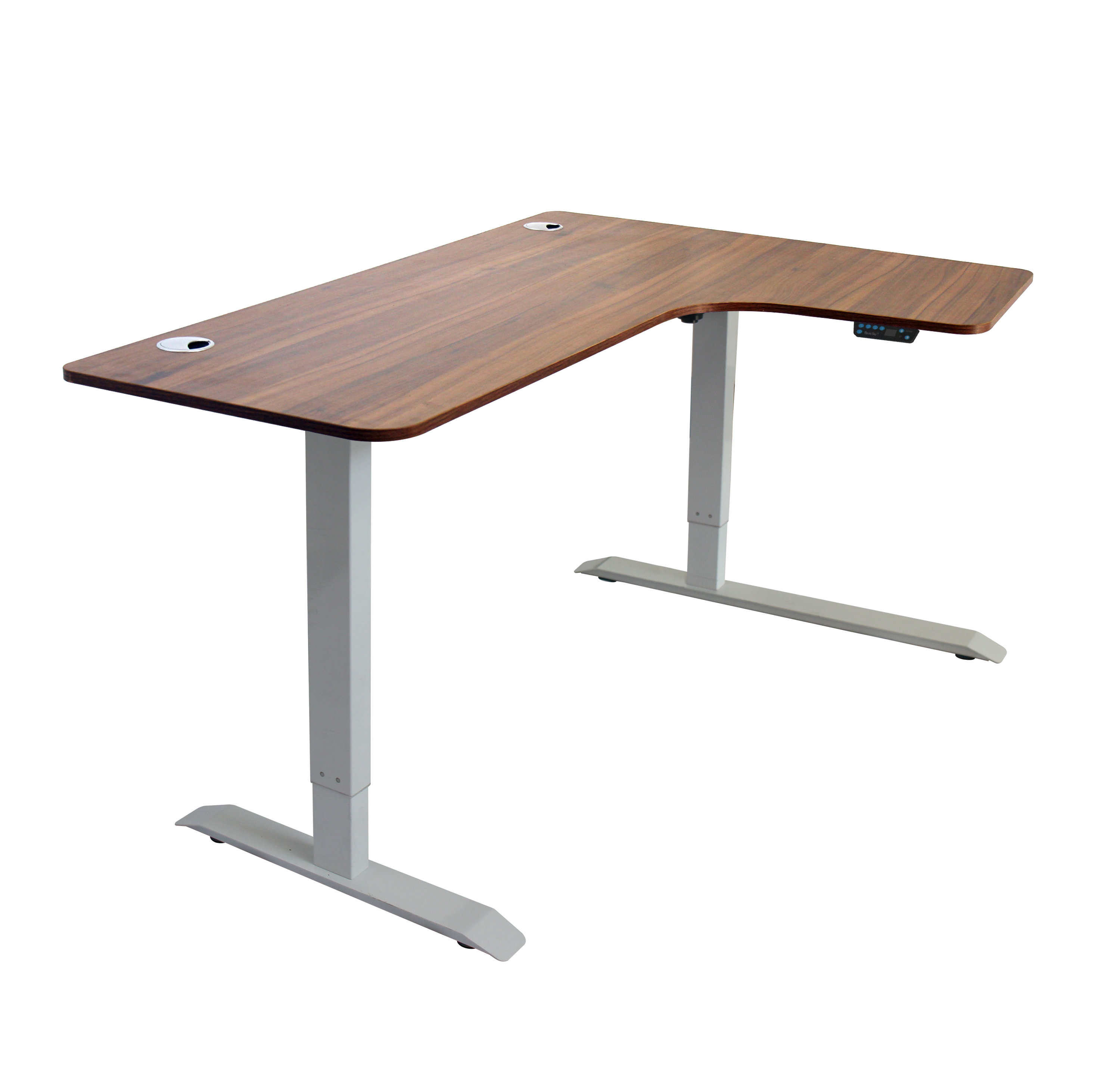 Latitude Run® Height Adjustable L-Shape Standing Desk & Reviews | Wayfair