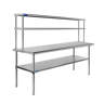 Amgood Stainless Steel Top Workbench With 2 Tier Shelf & Reviews | Wayfair