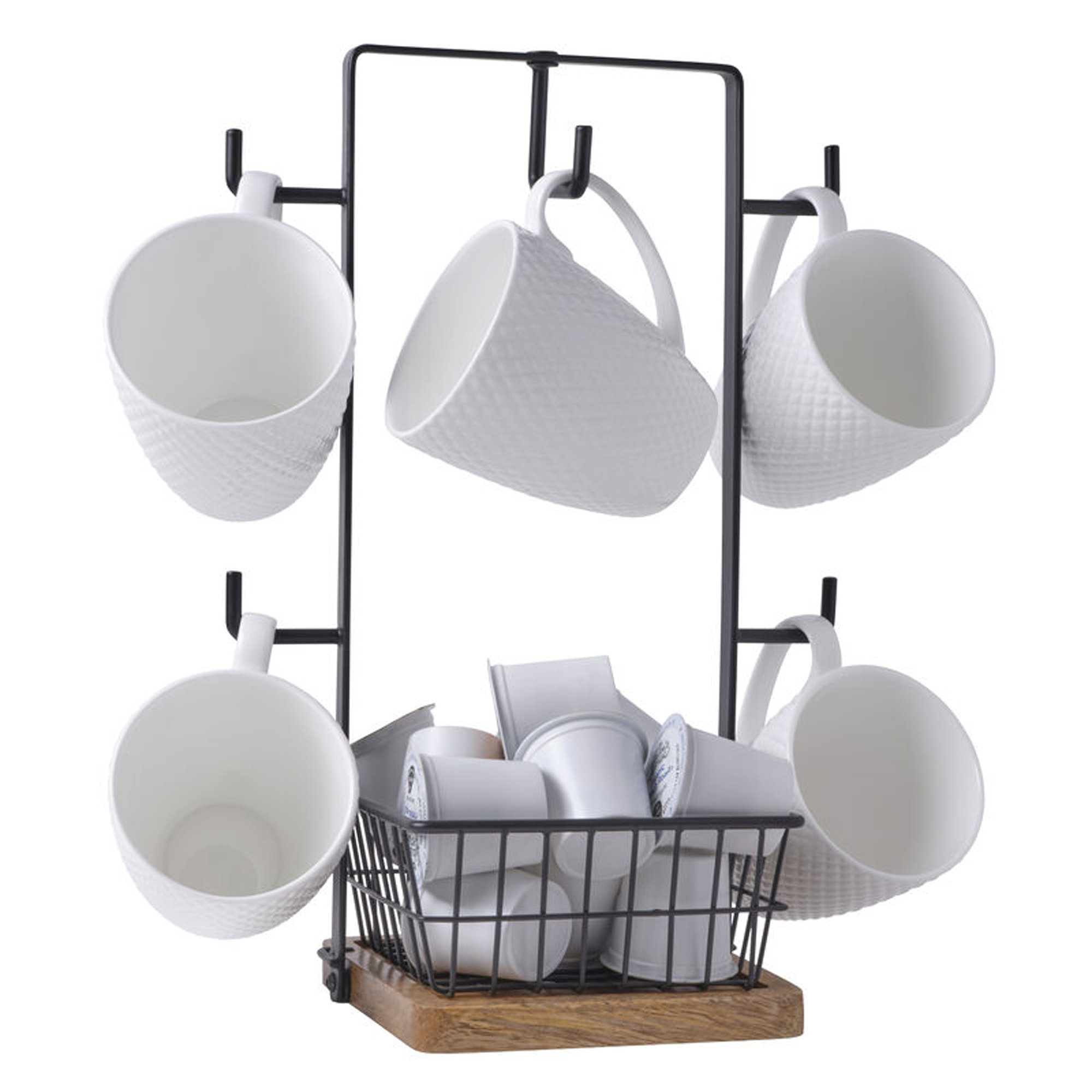 Gourmet Basics by Mikasa Gourmet Basics Stella Mug Tree With Basket ...