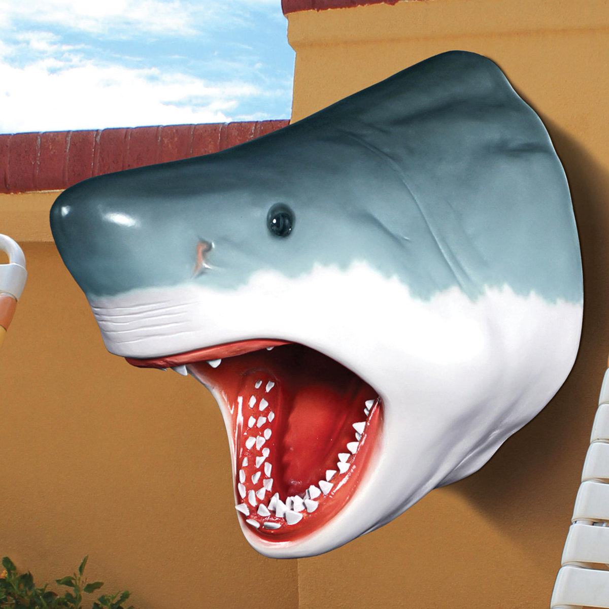 Design Toscano Great White Shark Trophy Wall Sculpture | Wayfair