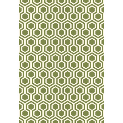 Dynamic Rugs Trend Green Geometric Area Rug | Wayfair