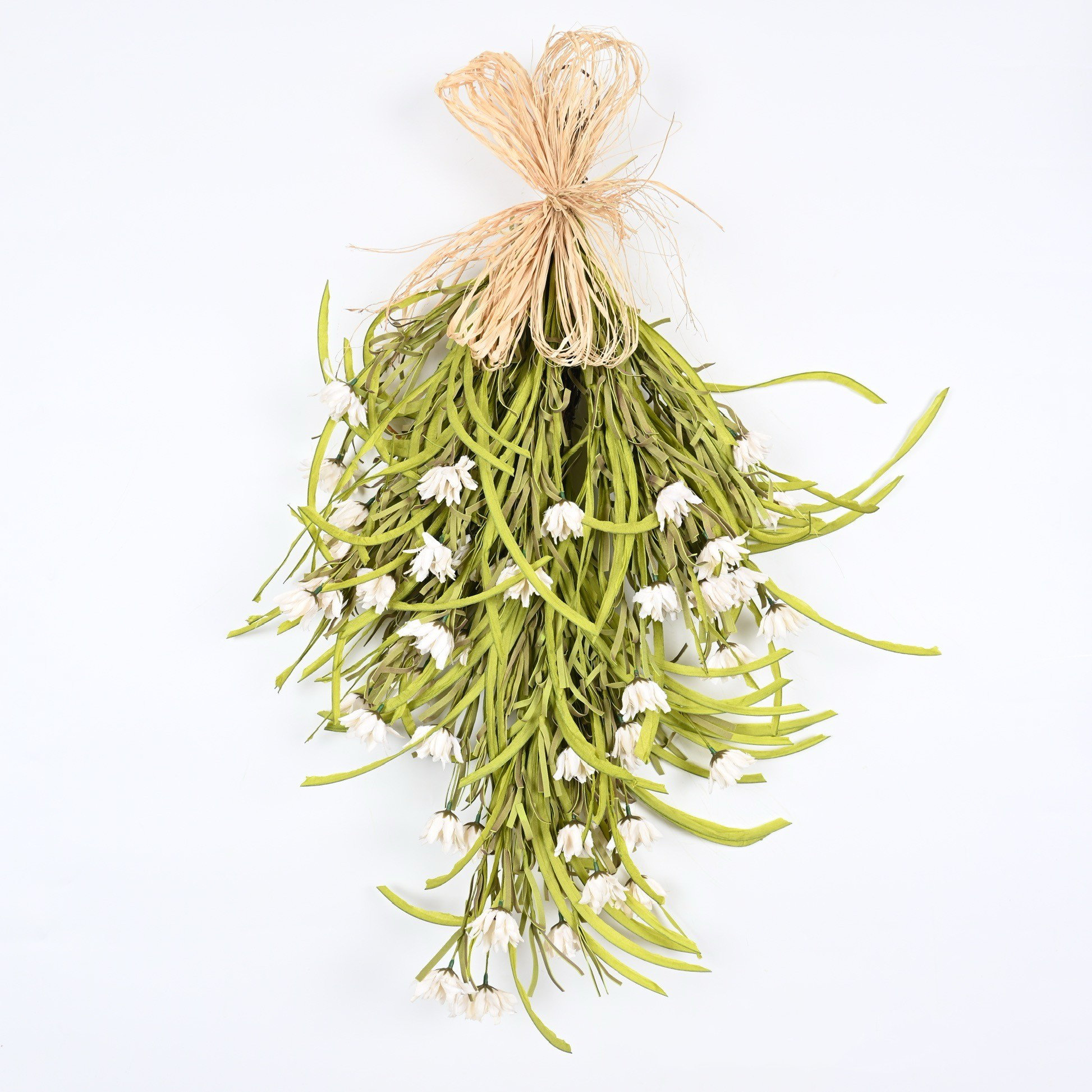 Primrue 24" Artificial Farmhouse Spring Summer Floral Daisy Front Door ...