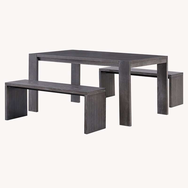 Ophelia & Co. 3-piece Farmhouse Style Simple Dining Set | Wayfair