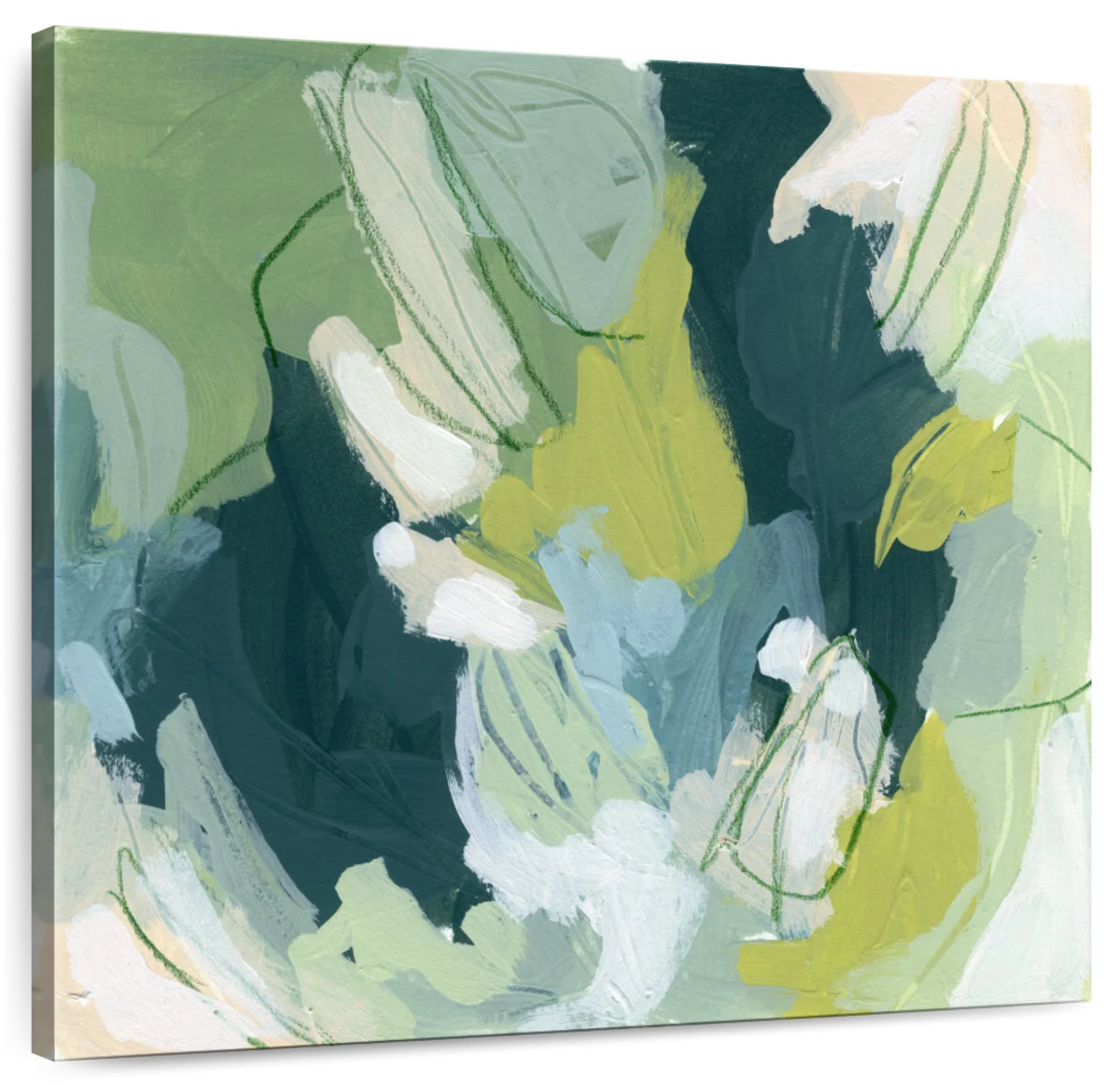 Wade Logan® Avery Emerald Storm I | Wayfair
