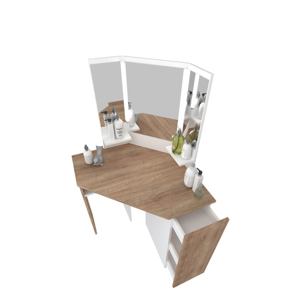 Latitude Run® Estha Vanity with Mirror | Wayfair