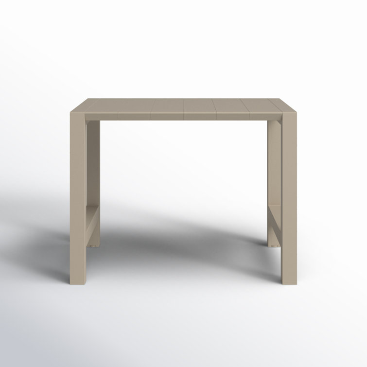 Farrah 39'' Extendable Plastic / Acrylic Outdoor Bar Table & Reviews ...
