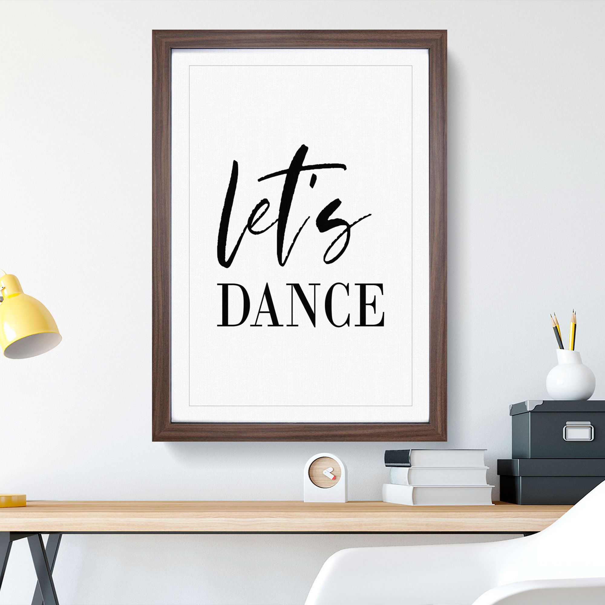 East Urban Home Let's Dance - Picture Frame Typography | Wayfair.co.uk