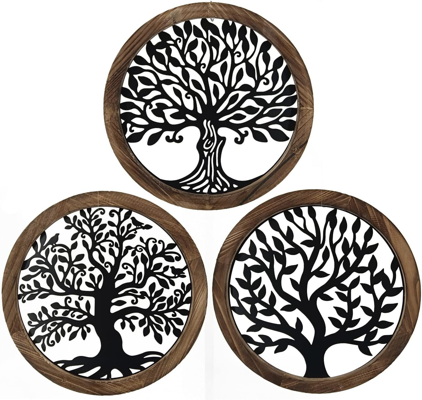 Lark Manor™ Tree Of Life Wooden Wall Art Decor Wall Sculpture Hollowed ...