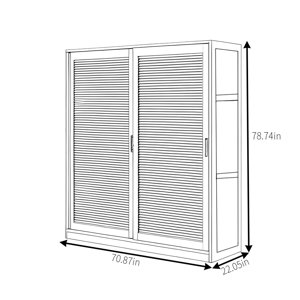 marlao Simple And Practical Push Pull Wardrobe | Wayfair