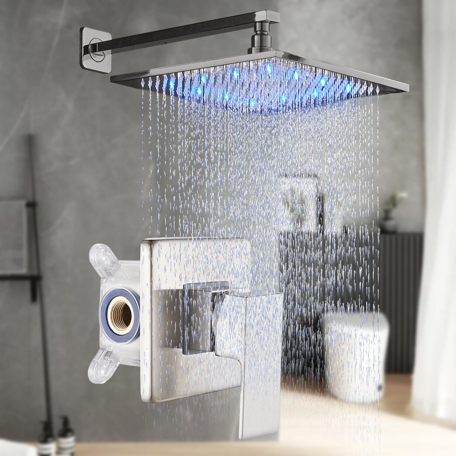 Senlesen Pressure-Balanced (Temperature And Volume) Complete Shower ...