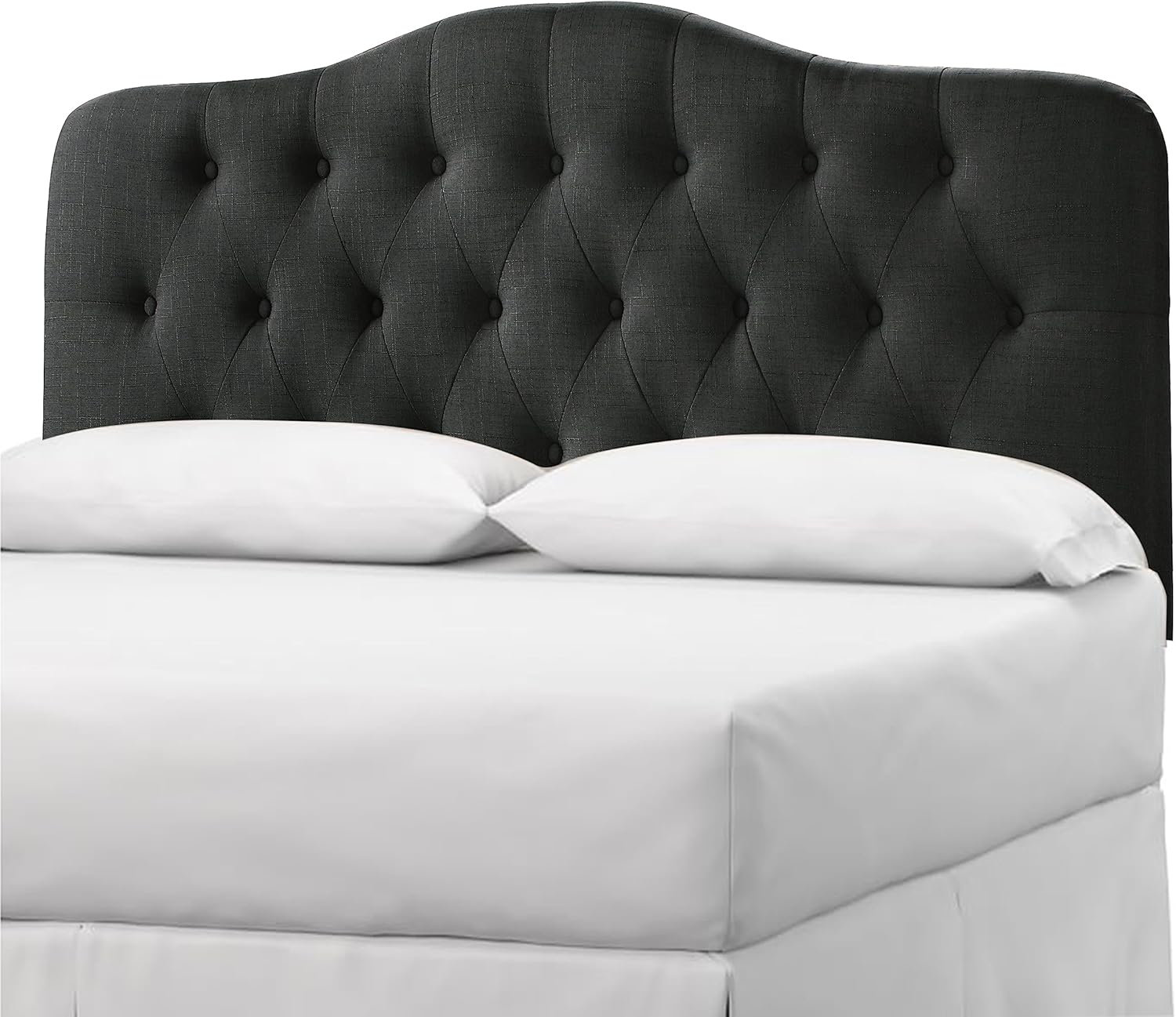 Canora Grey Linen Upholstered Headboard-Modern-Adjustable Height-Button ...