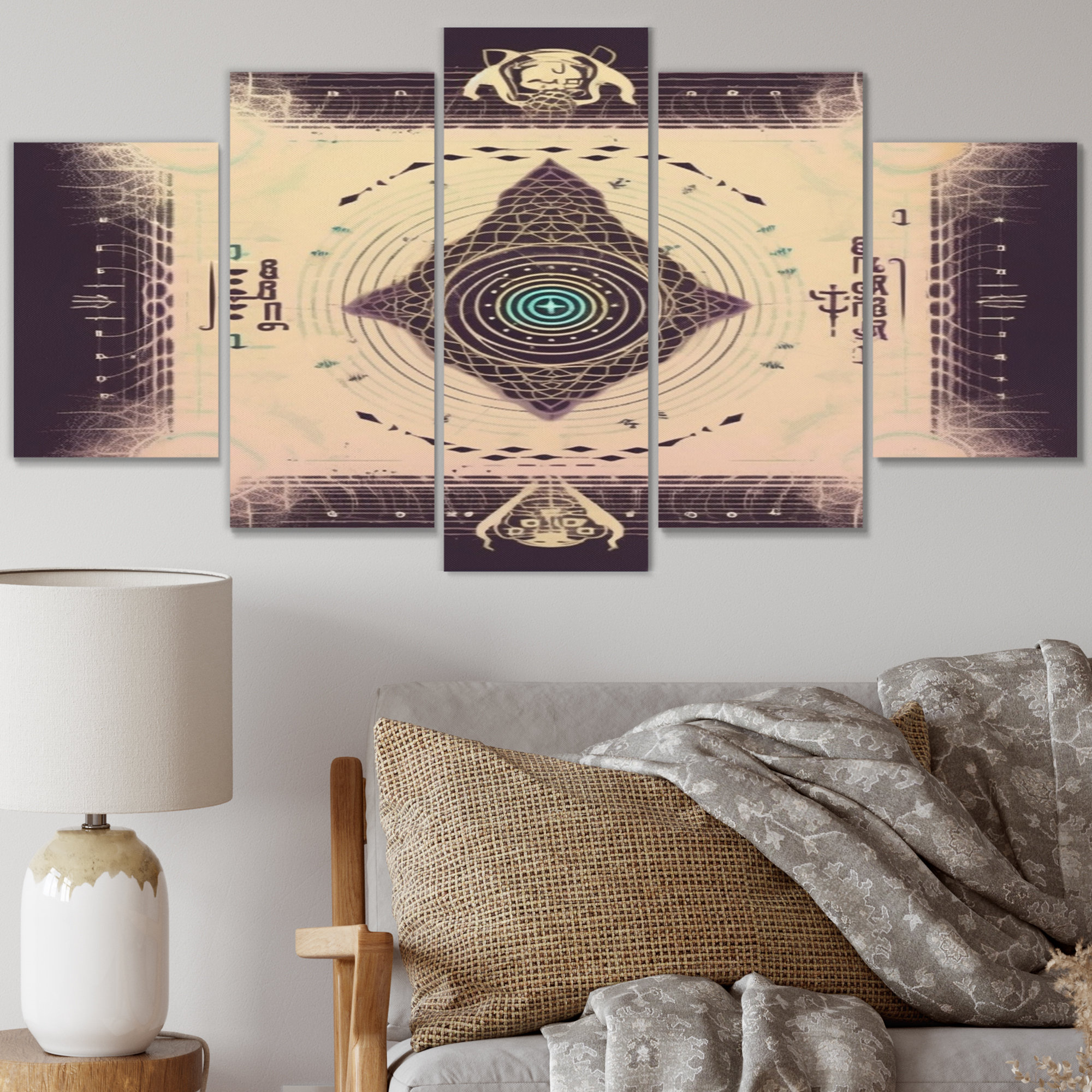 Bungalow Rose Spirit Invocation Vintage Mandala IV - Christianism Wall ...