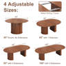 Ivy Bronx Expandable Dining Table Set, 45" Round To 105" Oval Table ...