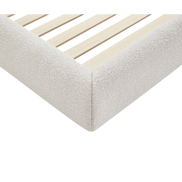 Latitude Run® Wrexham Modern Upholstered Burgas Bed with Rounded ...