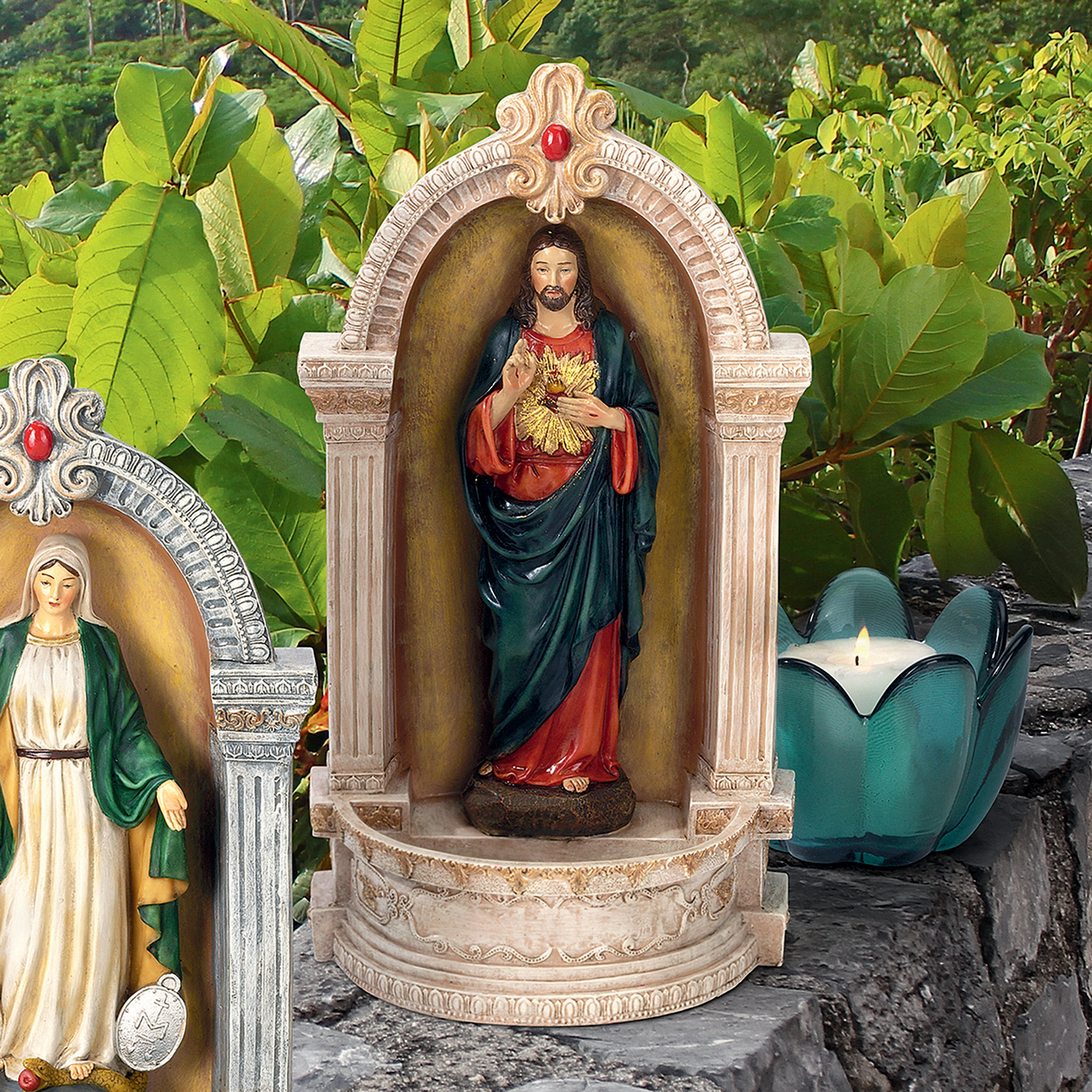 Design Toscano Sacred Heart of Jesus Italian-Style Statue & Reviews ...