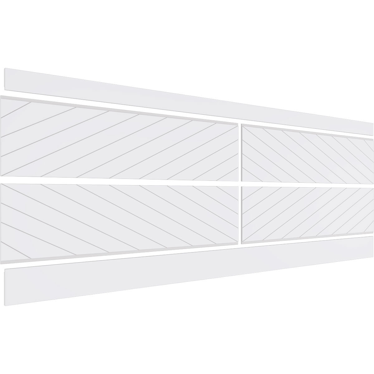 Ekena Millwork Nuevo PVC Wainscot Paneling Kit | Wayfair