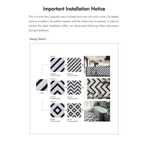 WS Tiles 2.44" X 4.8" Porcelain Mosaic Sheet Wall & Floor Tile | Wayfair