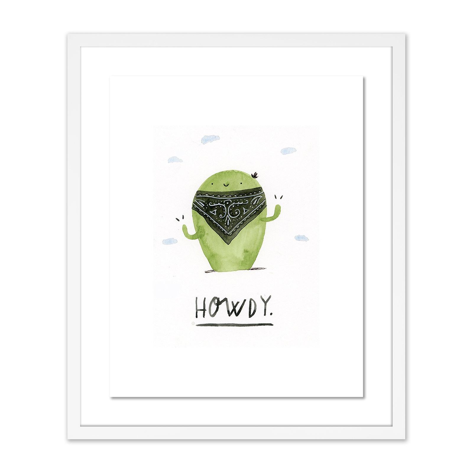 Four Hands Art Studio Cactus Howdy by Jess Engle - Picture Frame ...