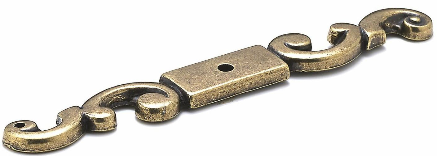 D. Lawless Hardware Burnished Brass Knob Backplate | Wayfair