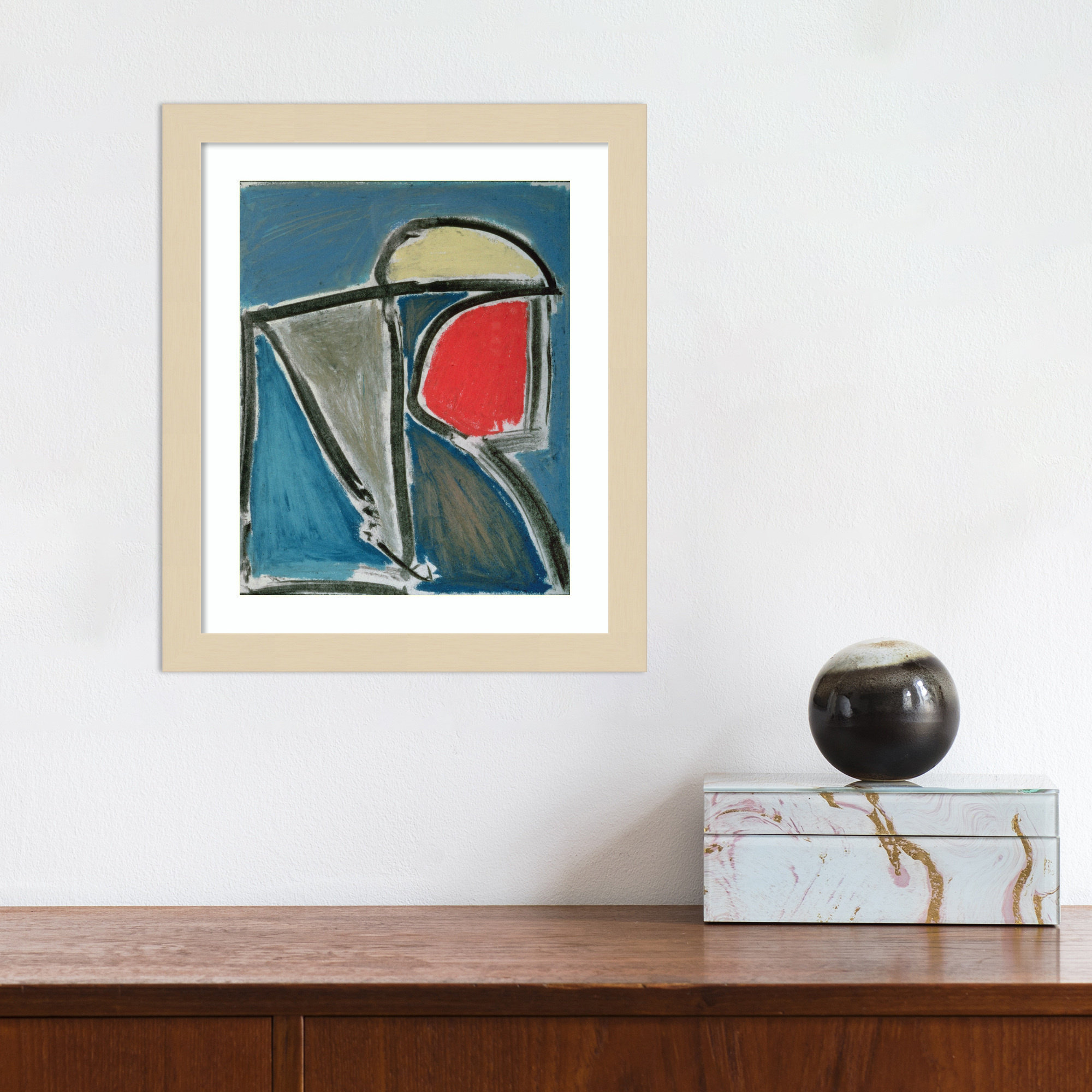 Brayden Studio Mask By Colin Booth Wood Framed Wall Art Print - Wayfair ...